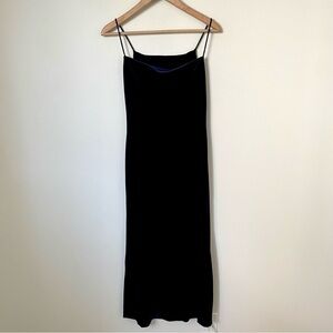Vintage | Dresses | Vintage Y2k 9s Mike De La Rosa Navy Blue Velvet ...